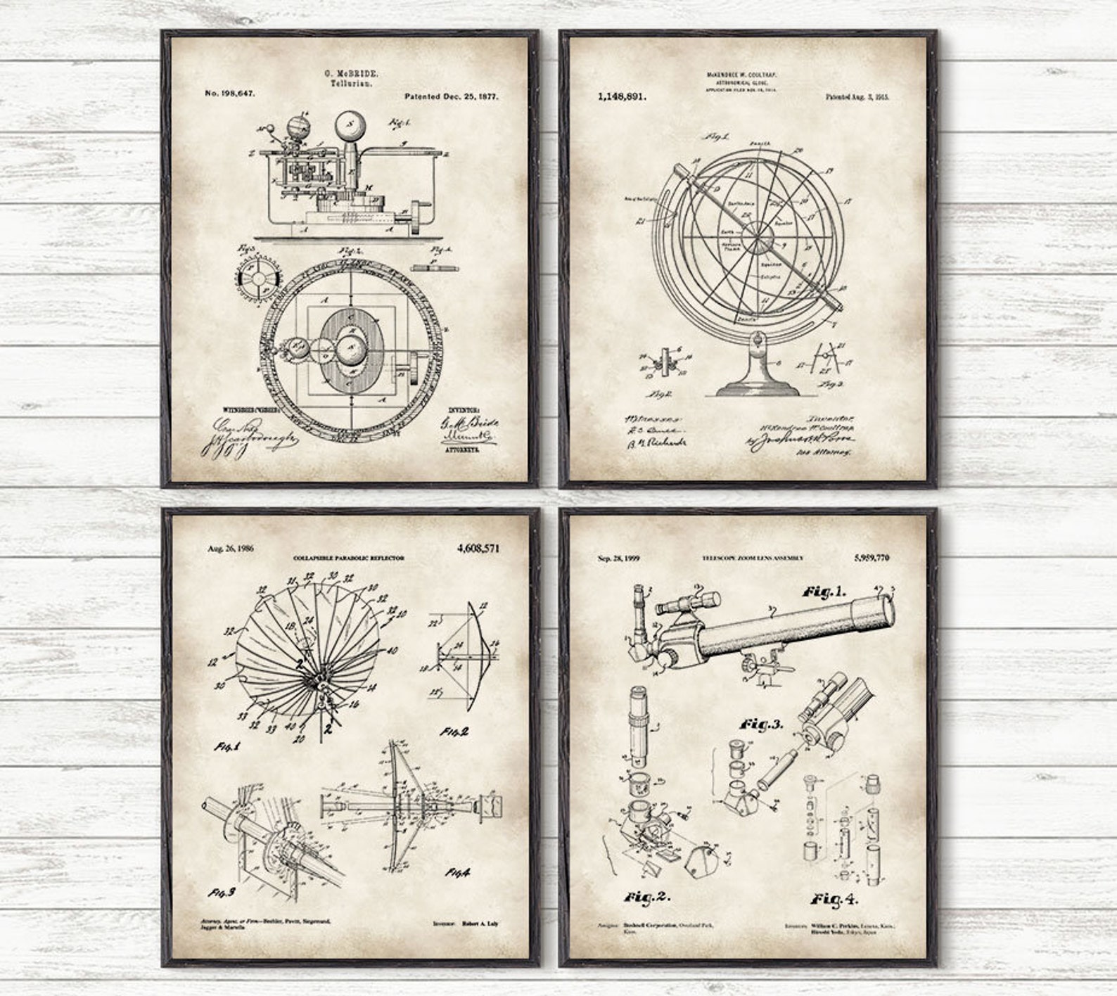 Astronomy Art Astronomy Gifts Vintage Telescope Space Wall - Etsy