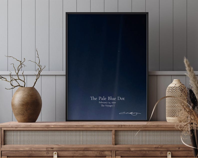 Pale Blue Dot Art Print: Space Photo, Astronomy Wall Decor - Etsy