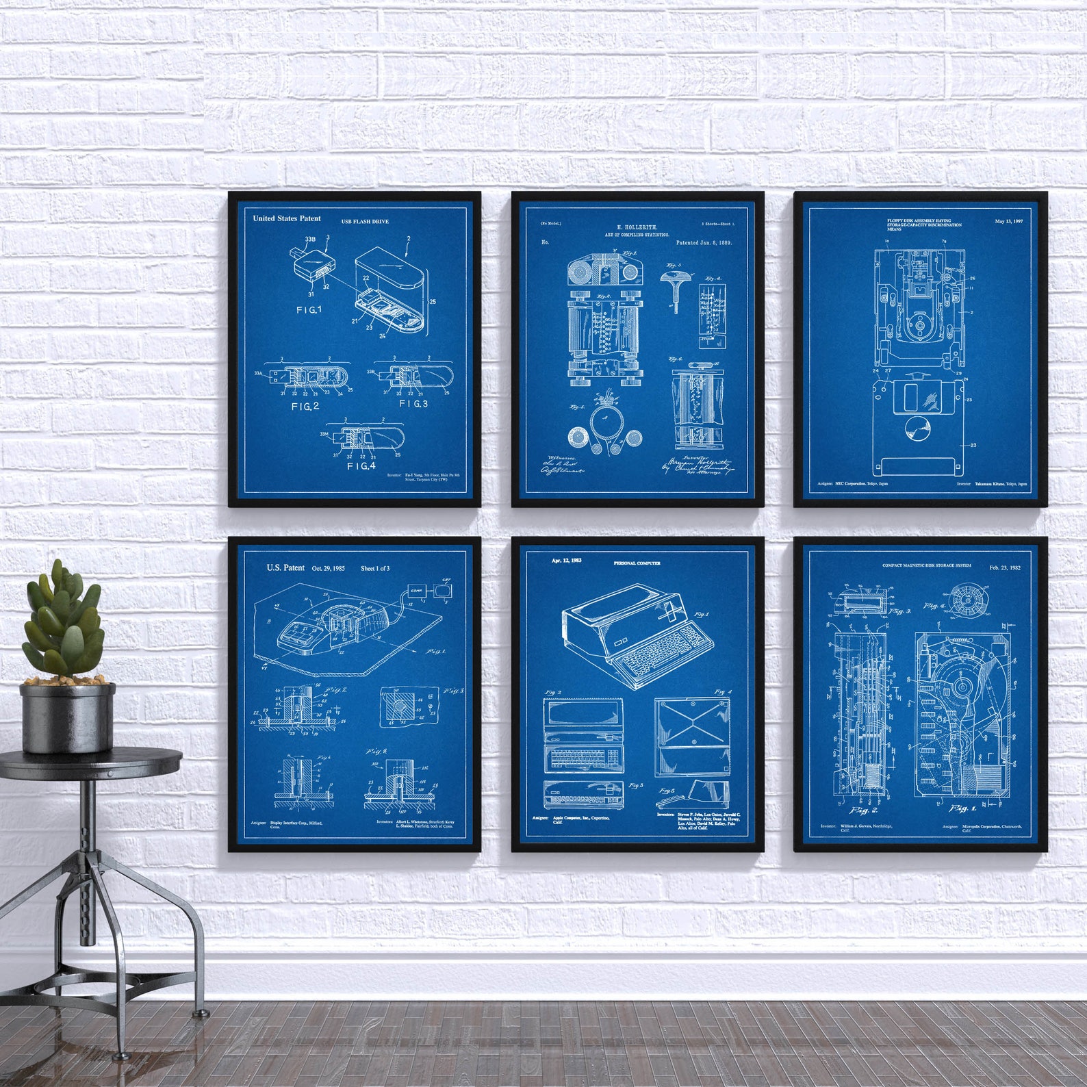 Computer Poster Set of 6 First Computer Computer Print - Etsy
