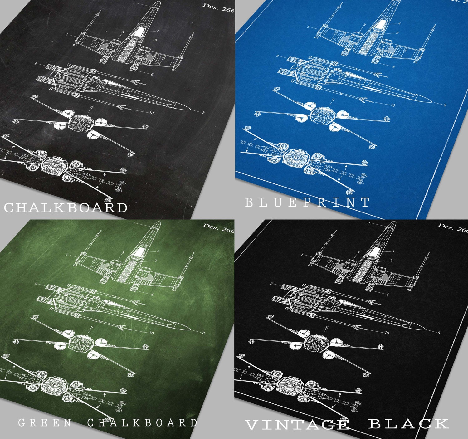 Star Wars Inspired Poster X-wing Print P106 | Etsy