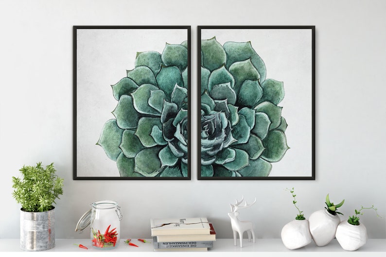 Succulent Plant Succulent Print Botanical Artwork Succulent - Etsy