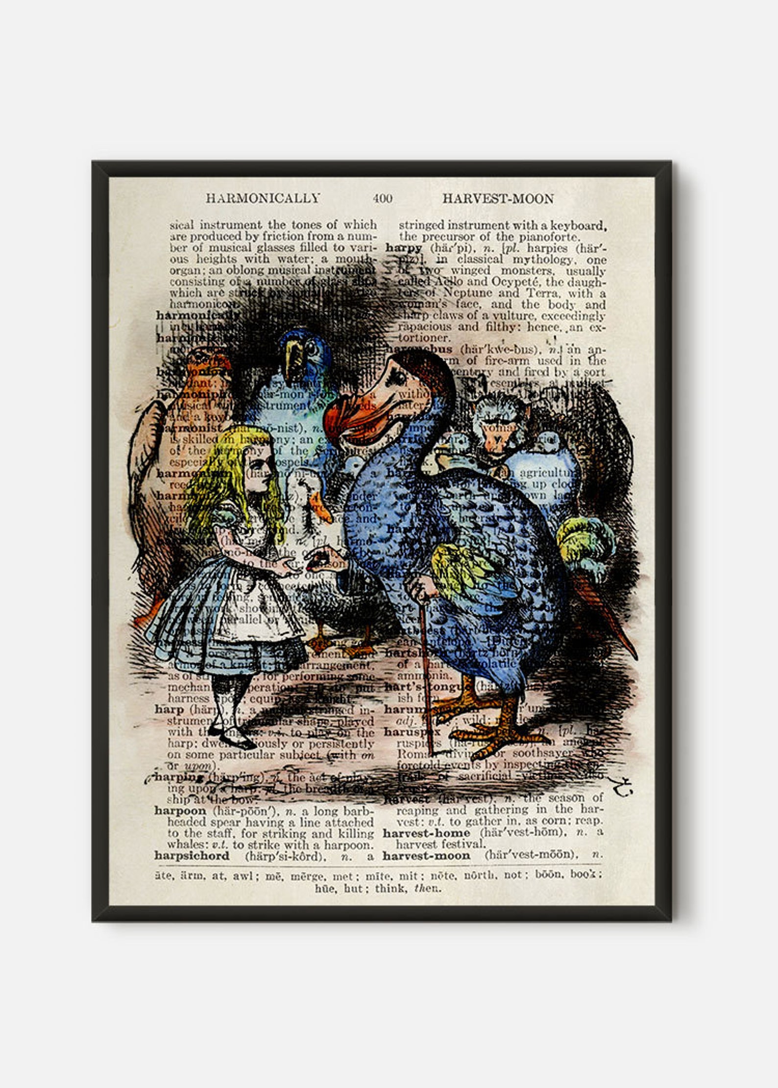 Dodo Pájaro Dodo Alicia en el país de las maravillas Arte - Etsy España