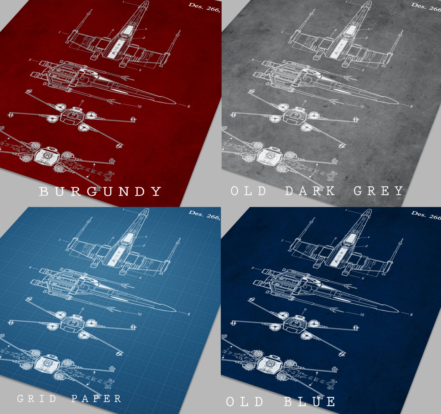 Star Wars Inspired Poster X-wing Print P106 | Etsy