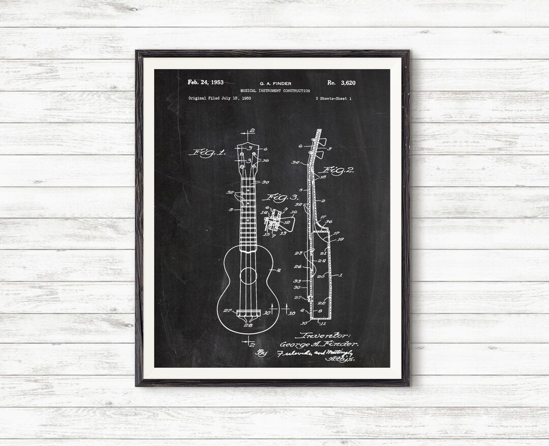 Ukulele Art, Music Art, Ukulele Poster, Musician Gift, Ukulele Gift ...