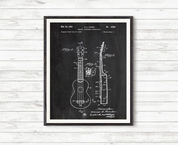 Ukulele Art Music Art Ukulele Poster Musician Gift Ukulele | Etsy