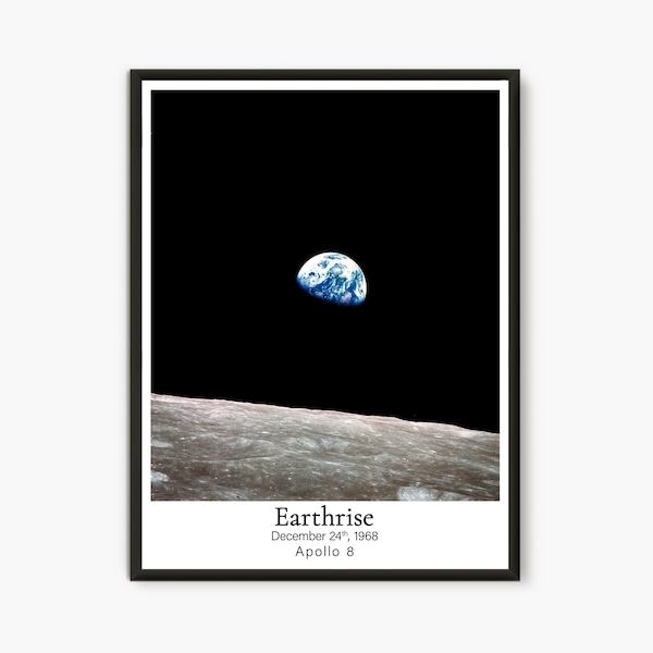 Earthrise Poster - Etsy