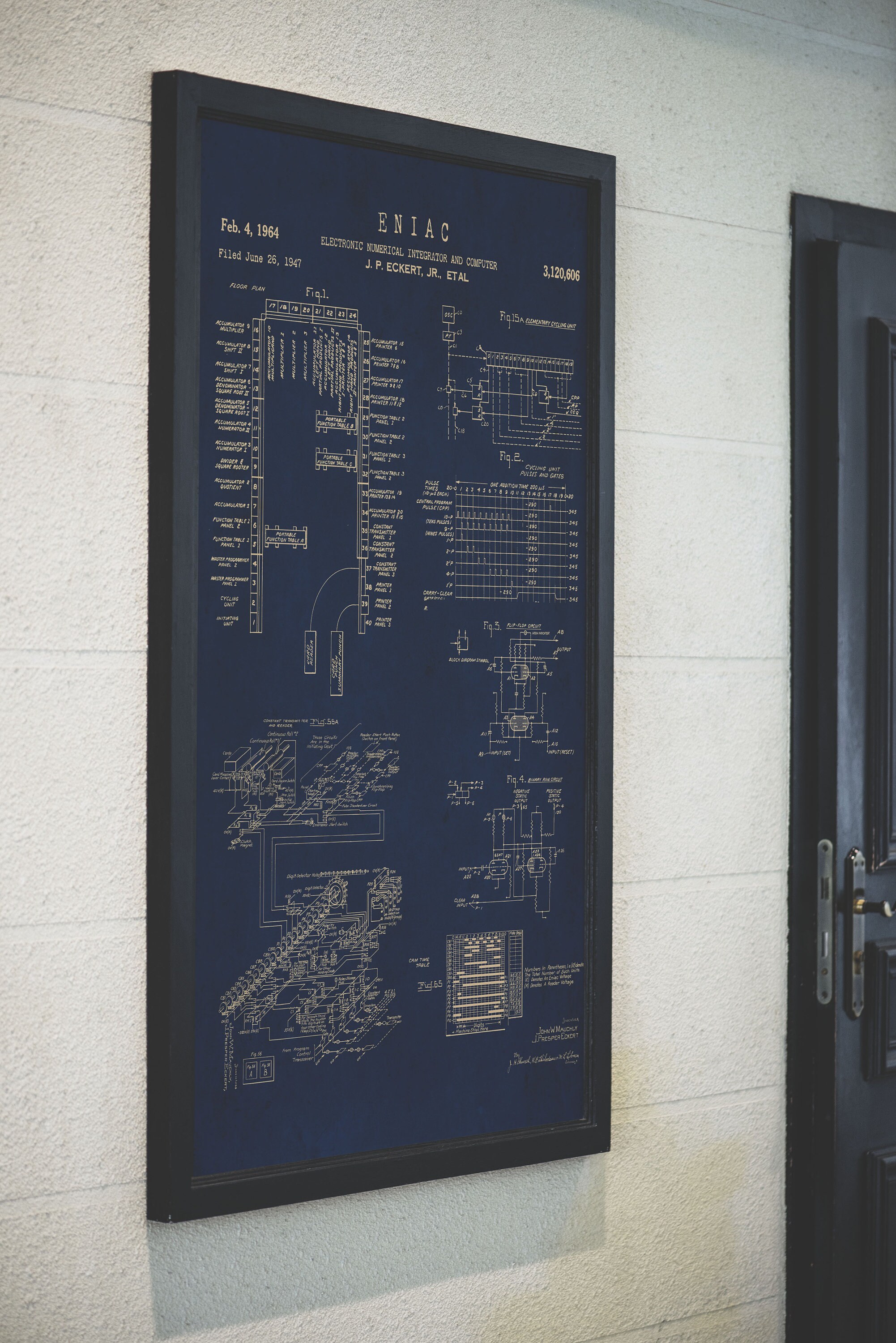ENIAC First Programmable Computer 1947 Patent Print - Etsy UK