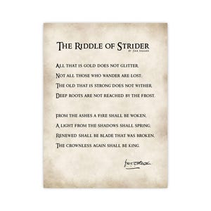 All That is Gold Does Not Glitter, JRR Tolkien, Quote, Home Decor - Etsy