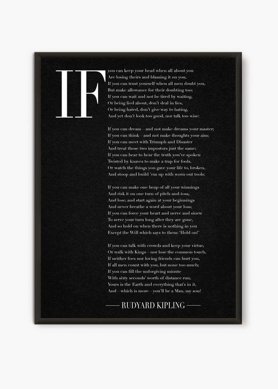 If Poem Poster