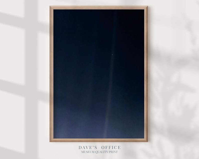 Pale Blue Dot Art Print: Space Photo, Astronomy Wall Decor - Etsy