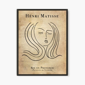 Henri Matisse Exhibition Poster, Henri Matisse Sketch, Matisse Museum ...