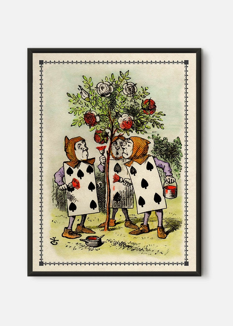 Alice Cards Alice in Wonderland Wonderland Decor Wonderland | Etsy