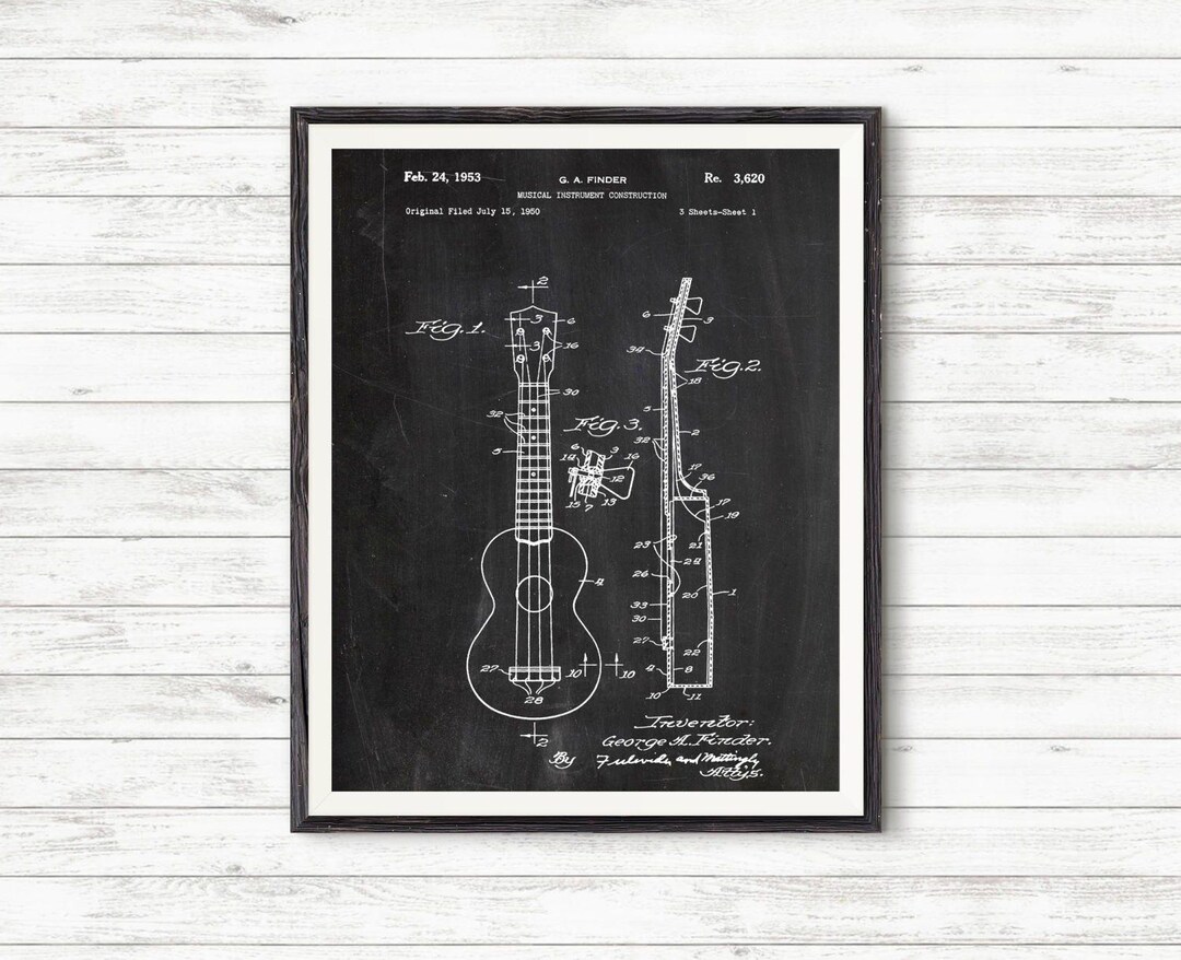 Ukulele Art, Music Art, Ukulele Poster, Musician Gift, Ukulele Gift ...