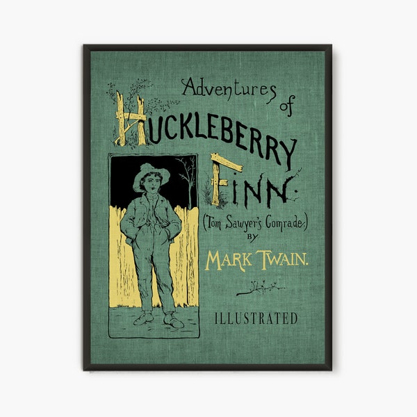 Huckleberry Finn Book Poster - Etsy