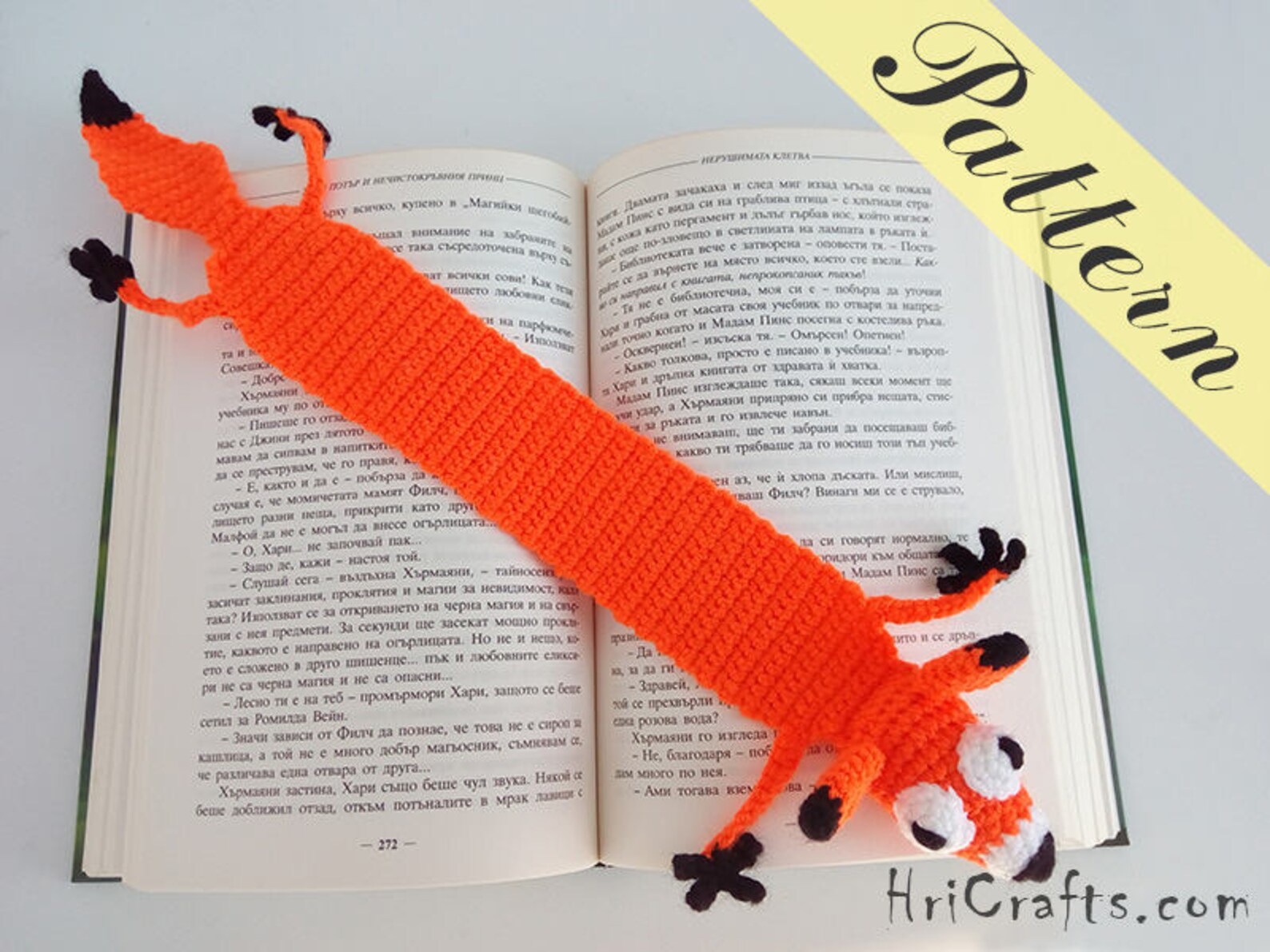 Fox Bookmark Crochet Pattern, Amigurumi Fox, Crochet Fox, Fox Pattern ...