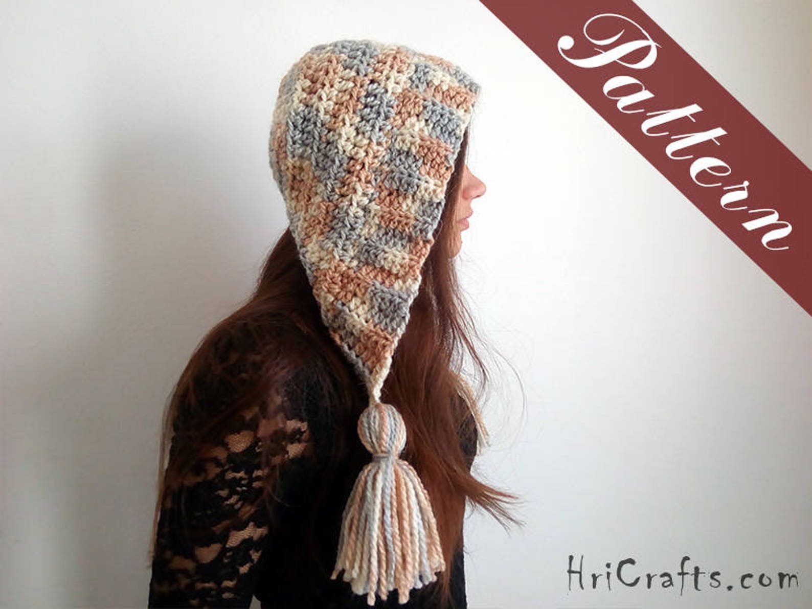 Crochet Pattern Hat Crochet Pattern, Tassel Hat Pattern, Winter Hat ...