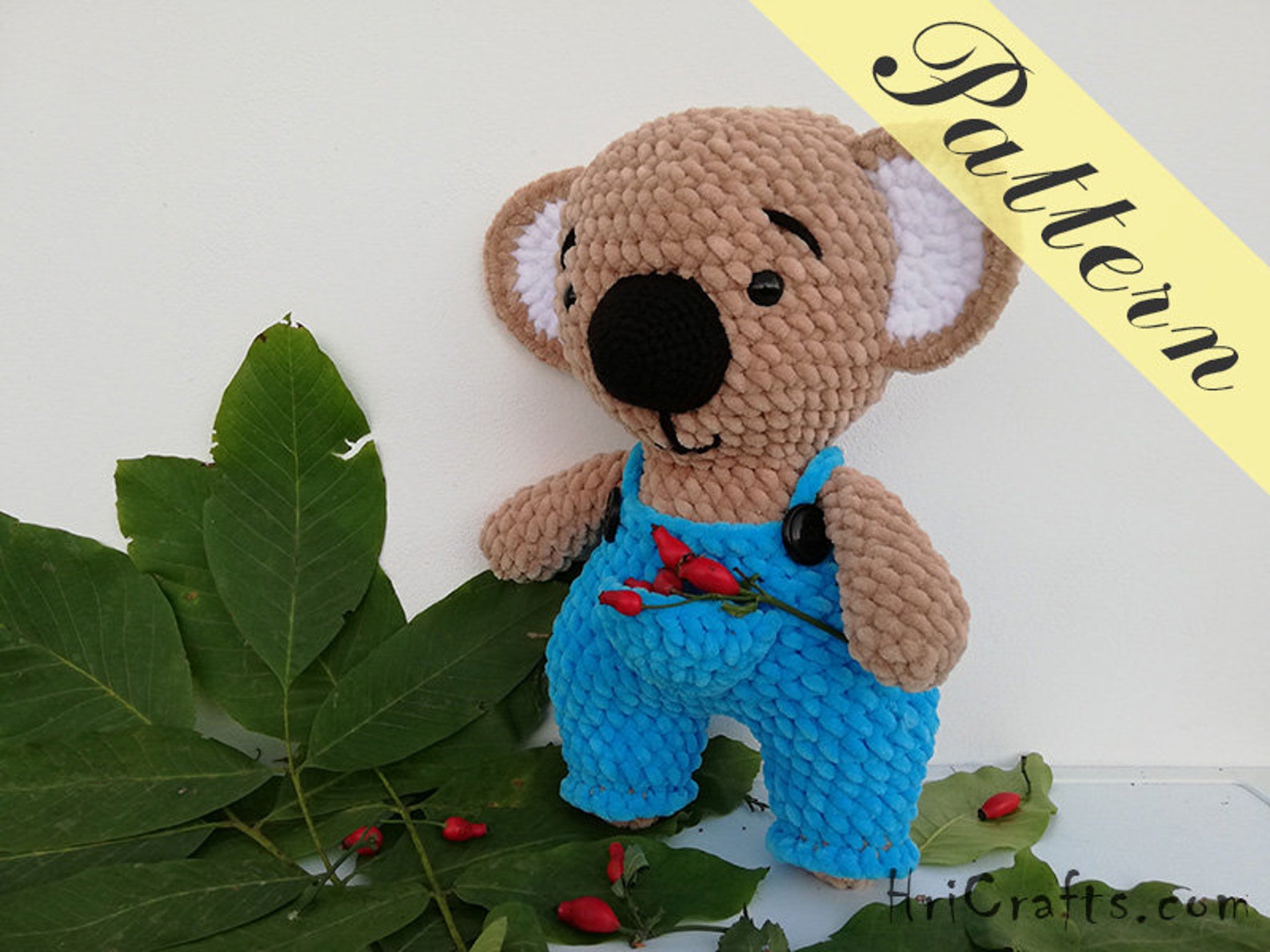 Crochet Pattern Koala Bear Baby Toy Crochet Tutorial - Etsy