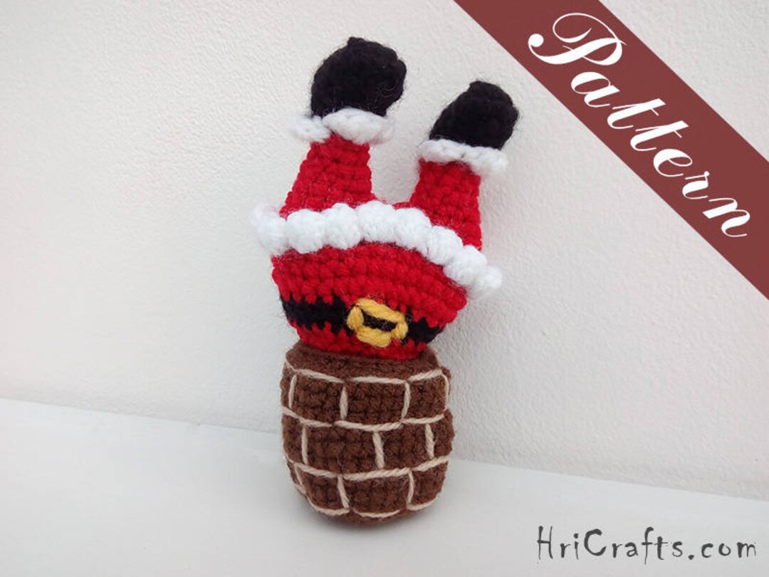 Crochet Pattern Santa Legs, Santa in Chimney, DIY Christmas Decor ...