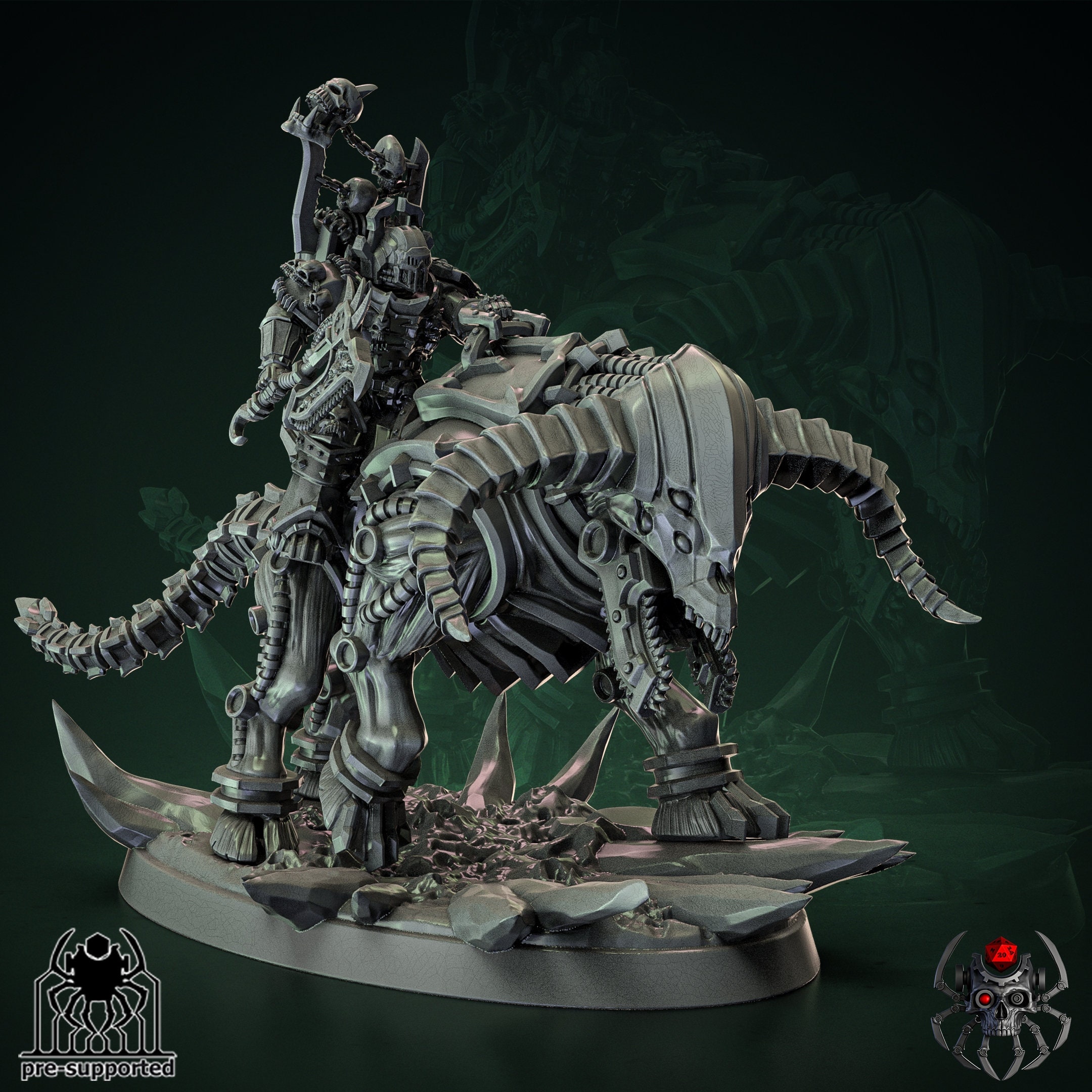 Lord on Cyborg Bull OPR Planet Consumers 3d Printed Proxy - Etsy