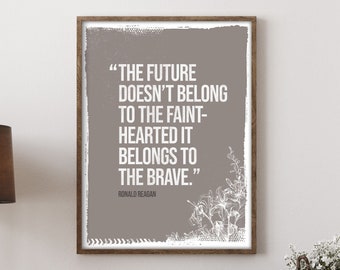 Ronald Reagan Quote Poster - Etsy