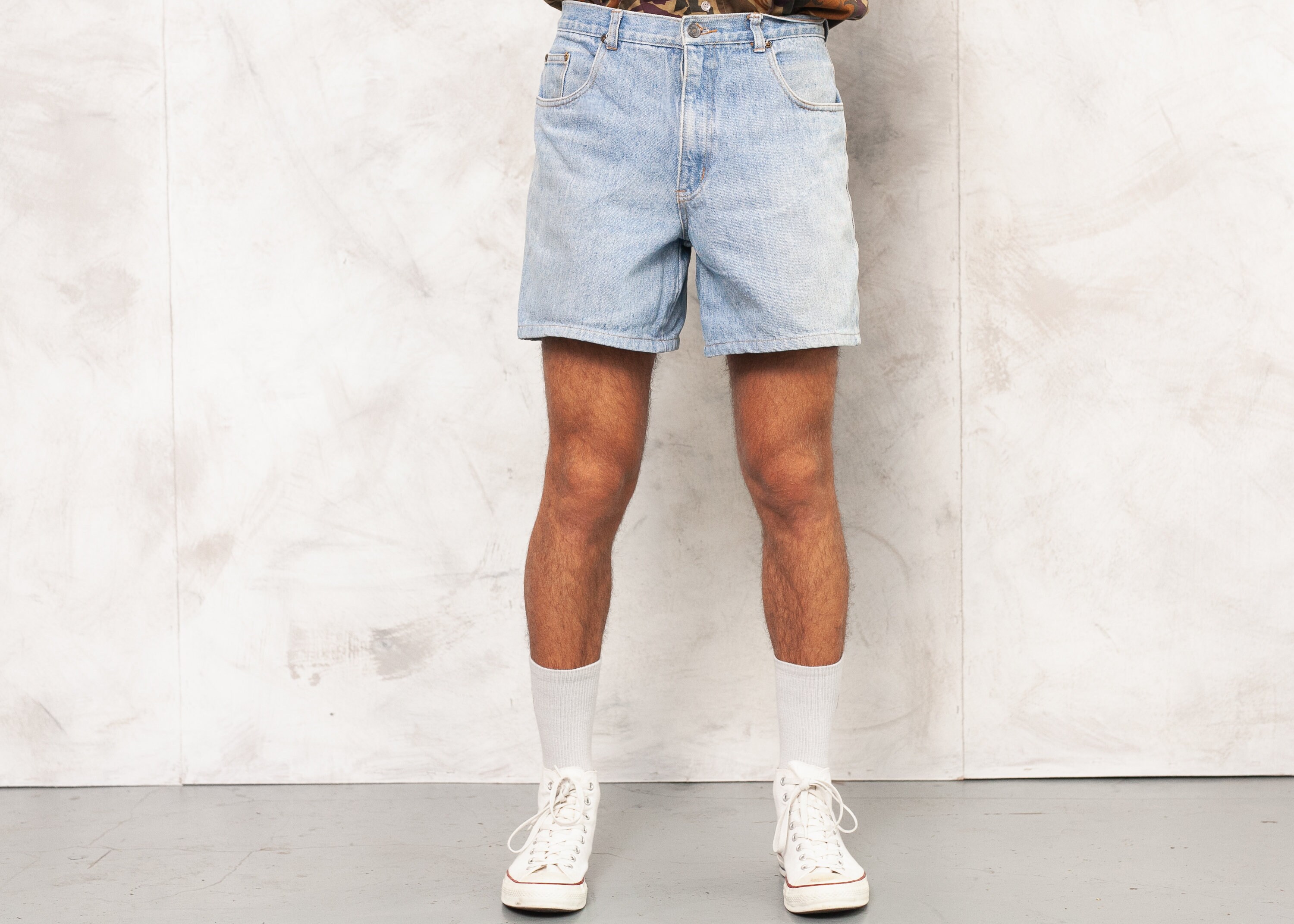 90s Denim Shorts 1990s Vintage Men Jean Shorts Vintage Etsy