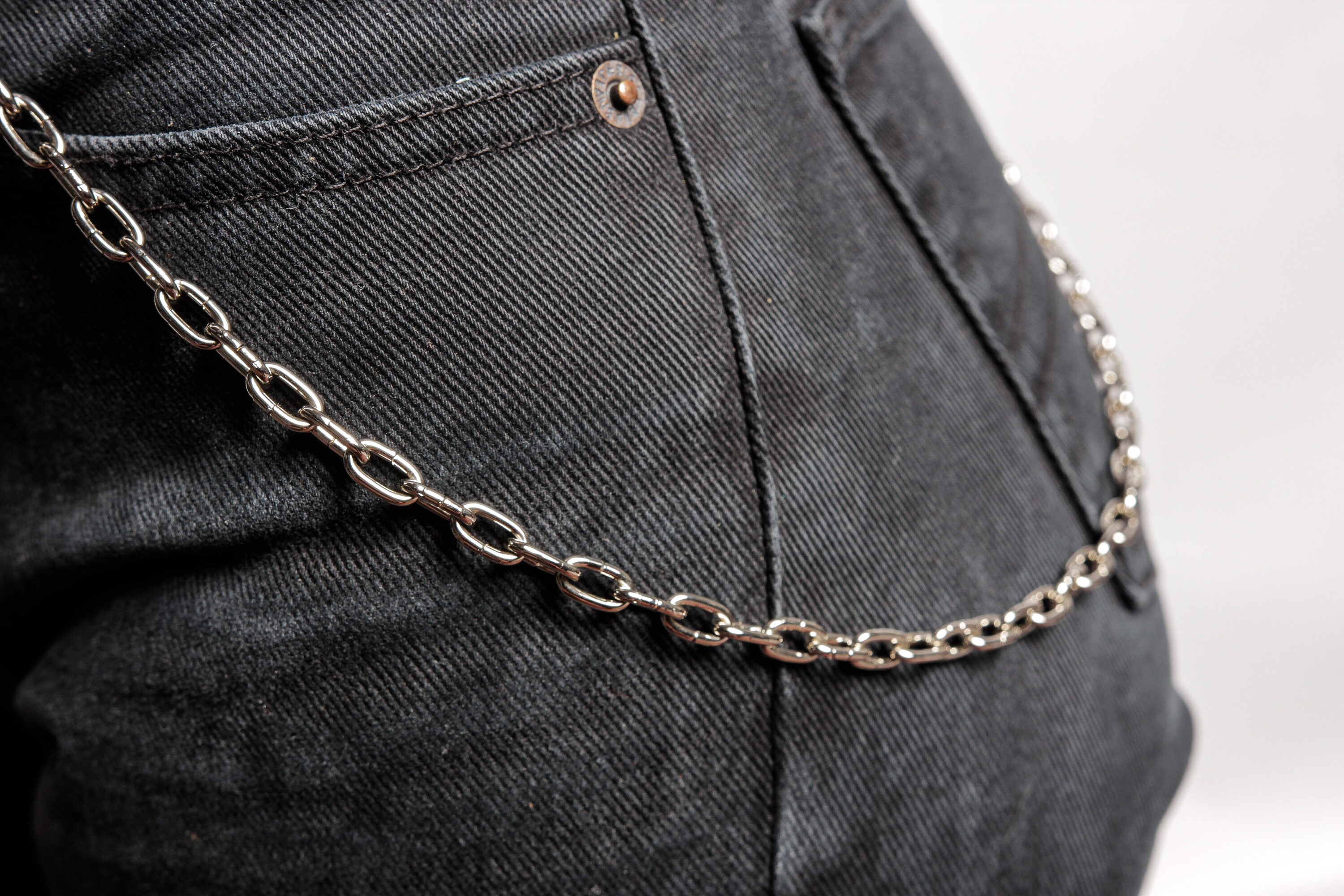 Wallet Chain for Pants Key Chain Simple and Minimalistic | Etsy