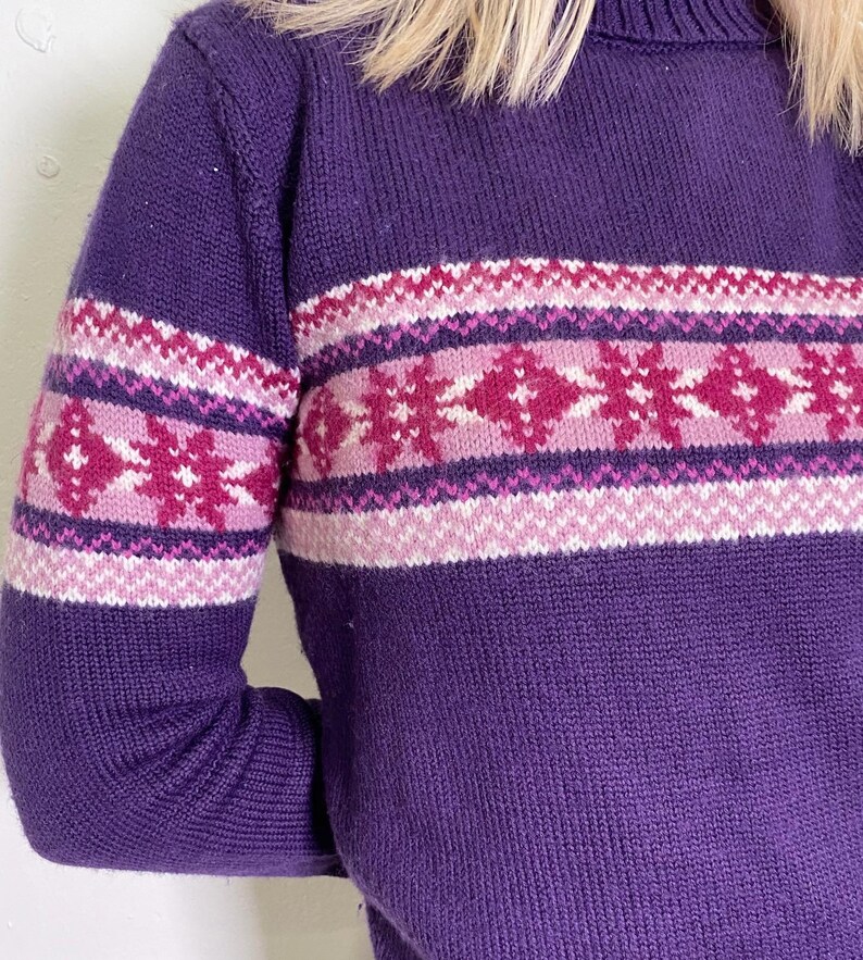 Warm Y2K Purple Winter Wonderland Skivvy - Etsy