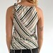 90s High Neck Adjustable Halter Style Top With Diagonal Stripe Top - Etsy