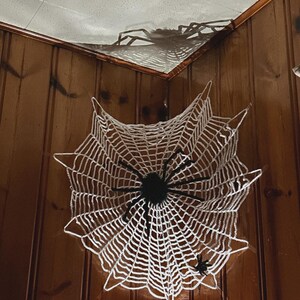 Large Halloween Spider Web Decoration - Etsy