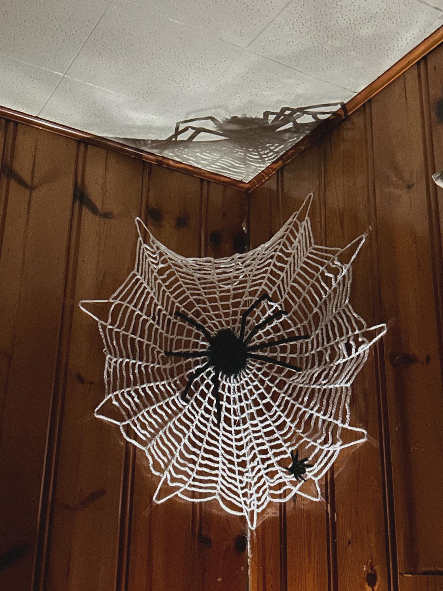 Large Halloween Spider Web Decoration - Etsy