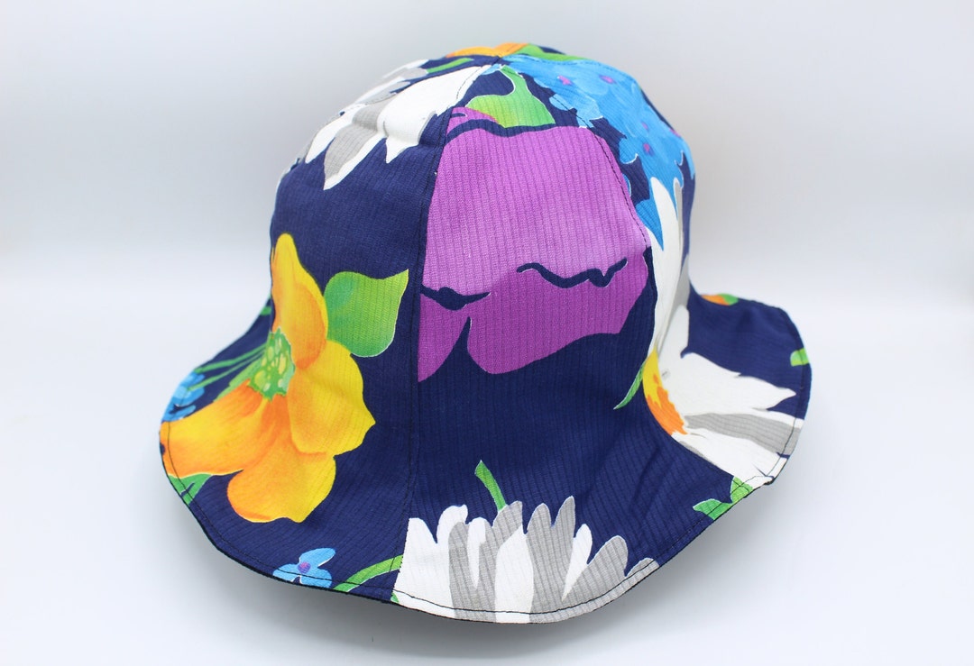 L Reversible Bucket Hat, Bucket Hat, Adult Bucket Hat, Adult Summer Hat ...