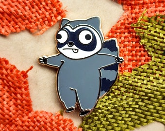 Derpy Black Cat Enamel Pin - Etsy