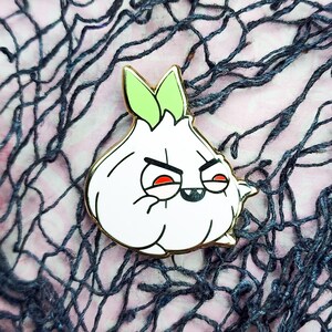 Vampire Garlic Enamel Pin - Etsy