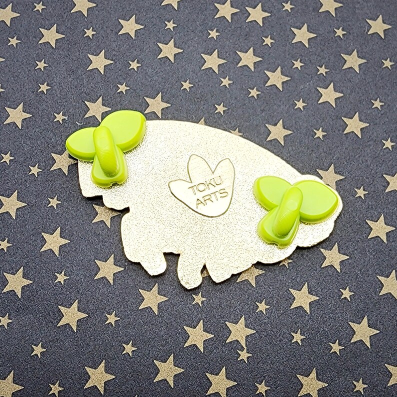 Sprout Leaf Enamel Pin Back Clutches - Etsy