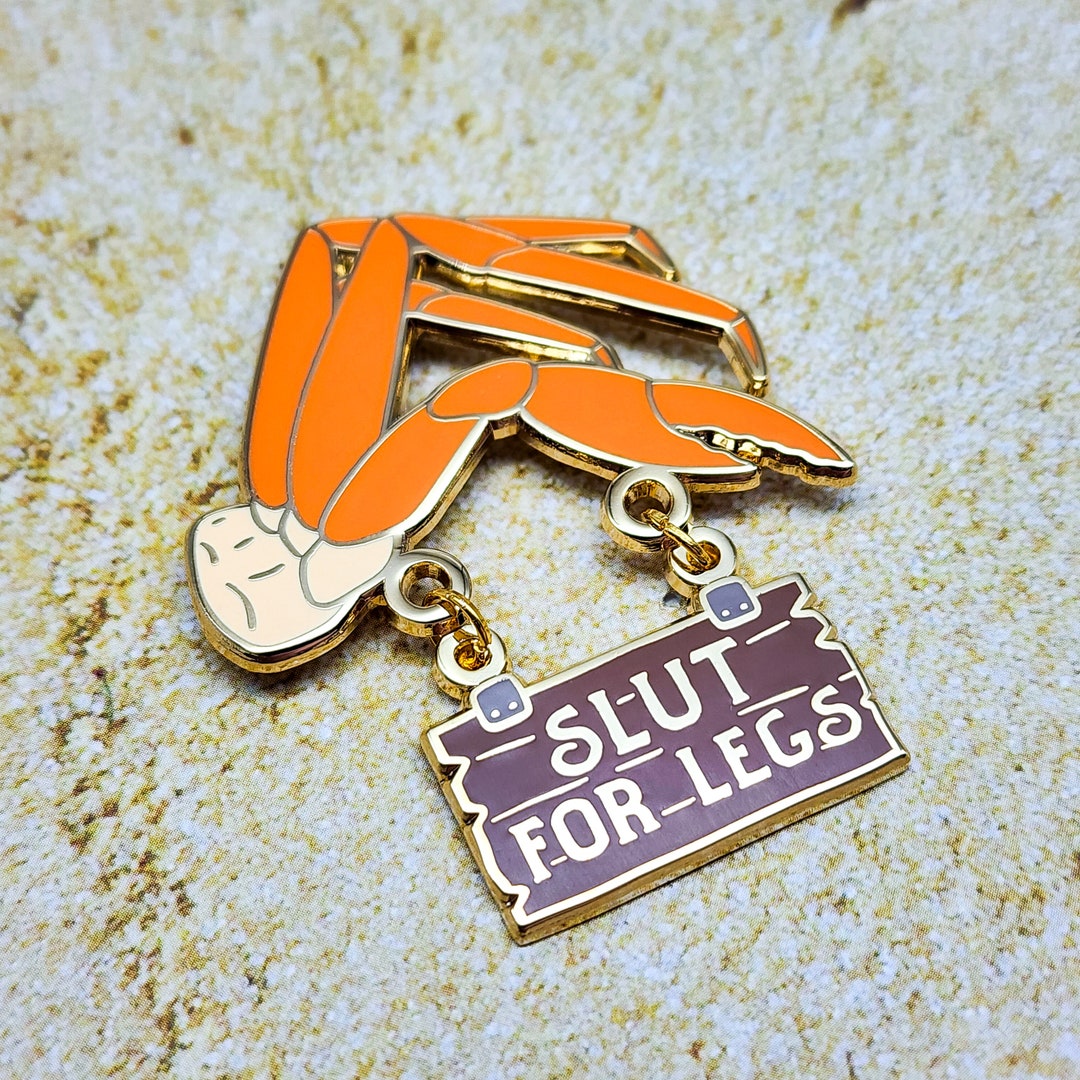 Crab Legs Enamel Pin - Etsy