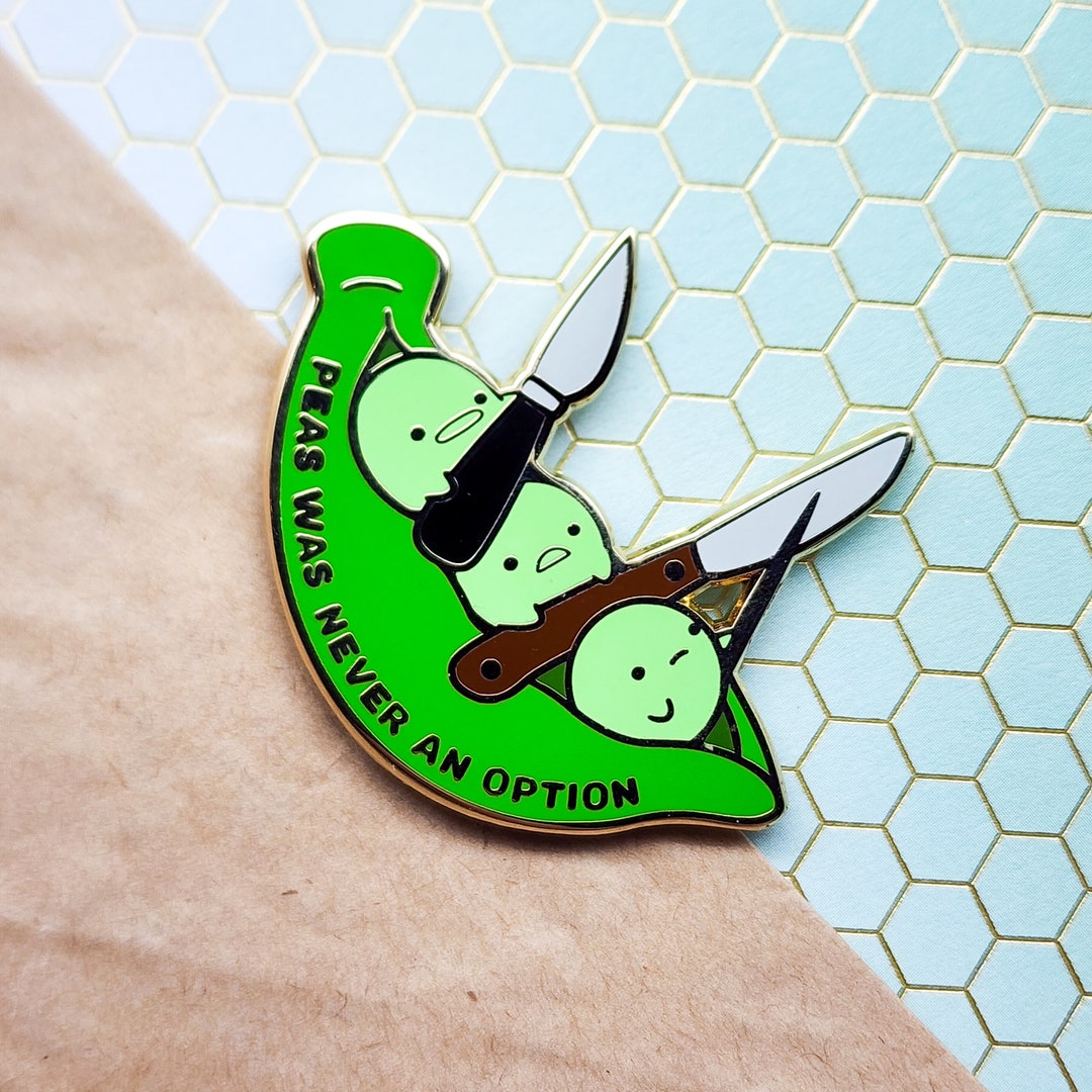Pea Crimes Enamel Pin - Etsy