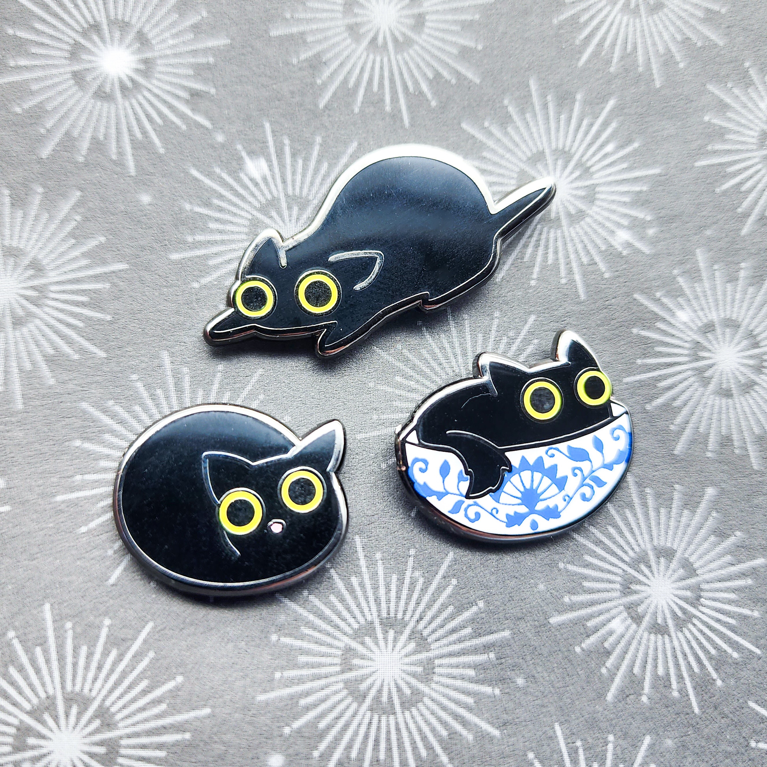 Void Cats Mini Enamel Pin Set - Etsy UK