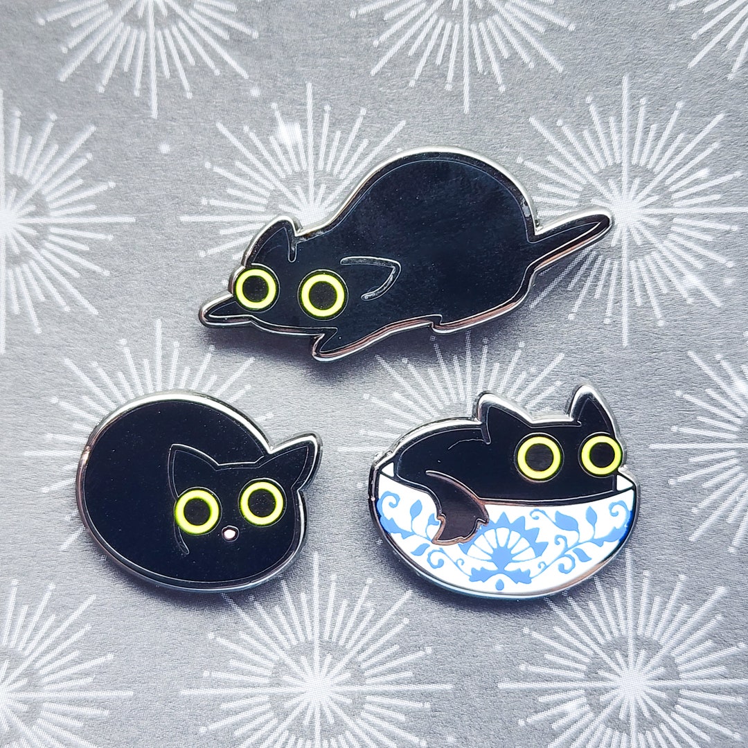 Void Cats Mini Enamel Pin Set - Etsy
