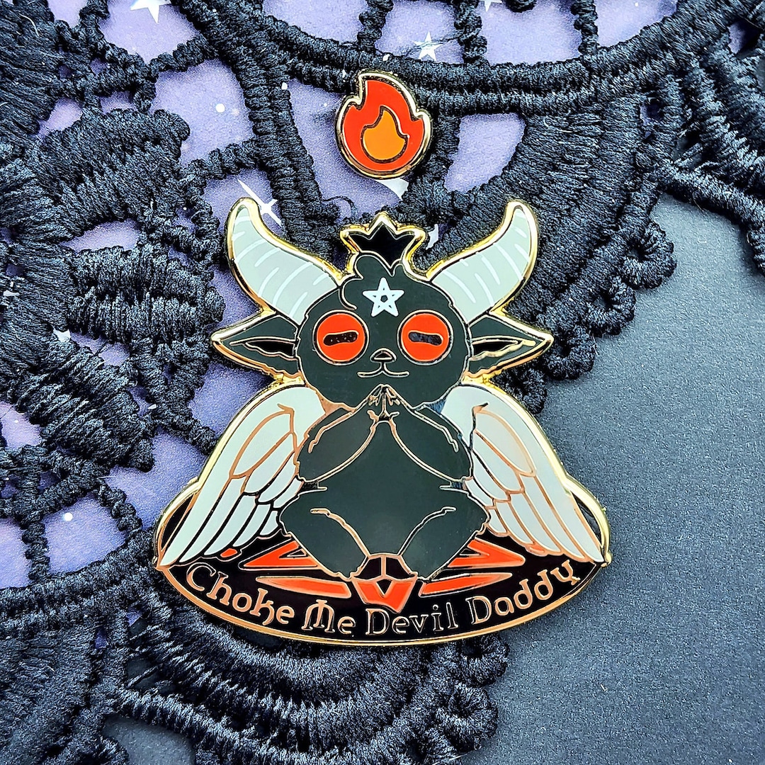 Devil Daddy Baphomet Enamel Pin Set - Etsy