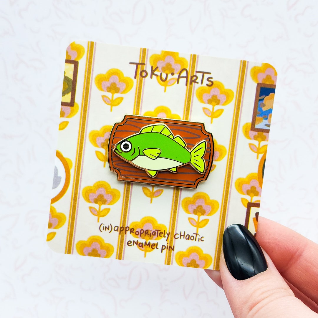 Award Winning Bass Enamel Pin - Etsy