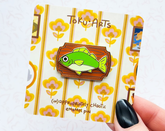 Award Winning Bass Enamel Pin - Etsy