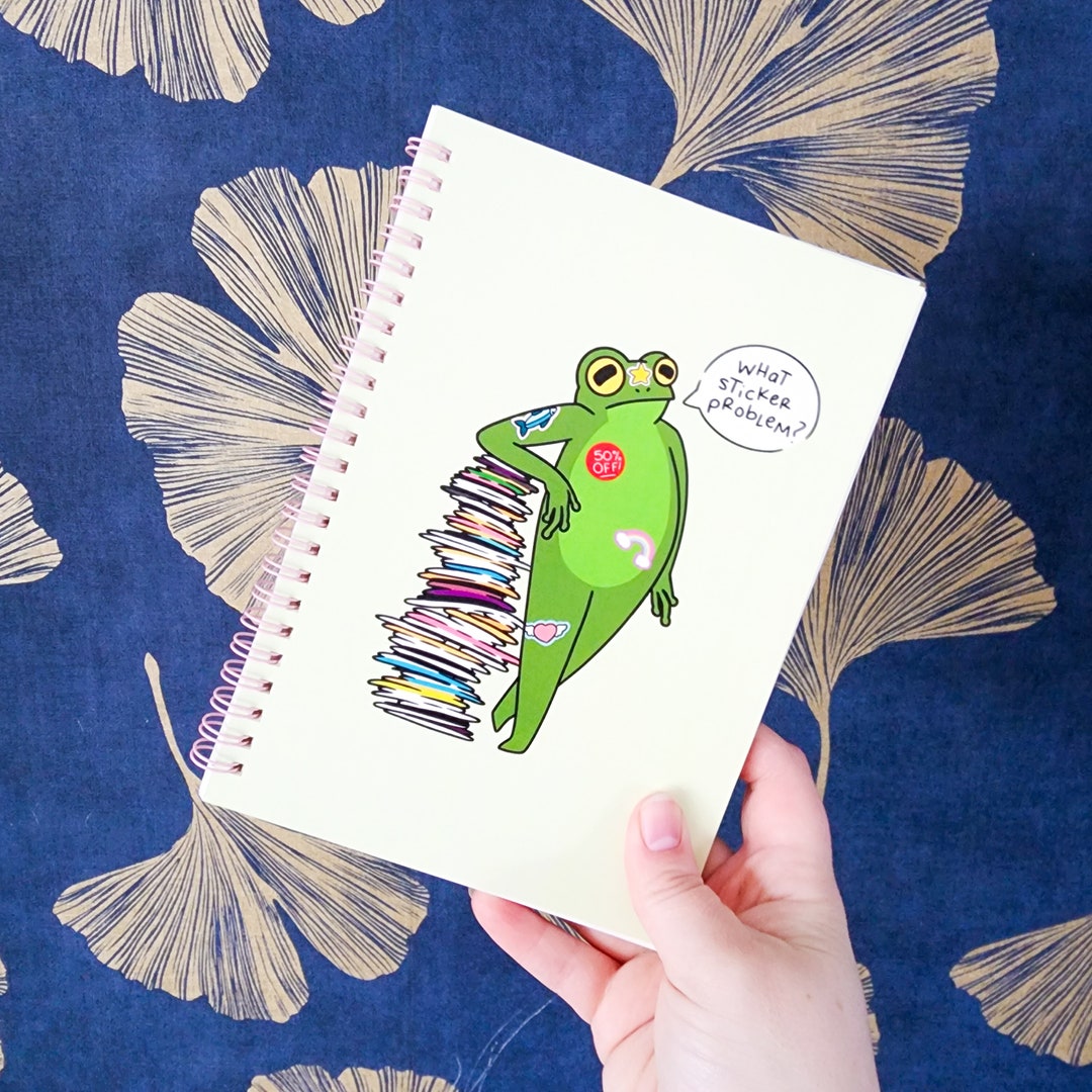 Sticky Frog Sticker Book - Etsy