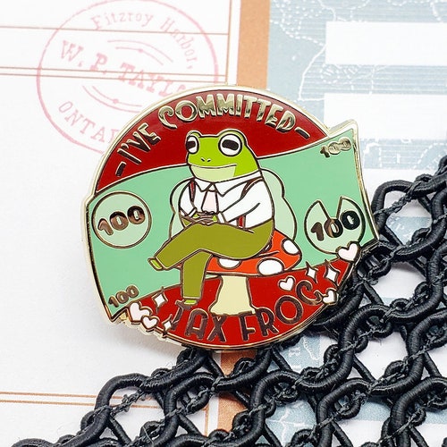 Arson Frog Hard Enamel Pin Etsy