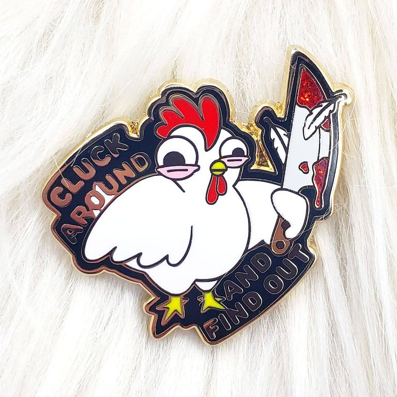 Chicken Pin - Etsy