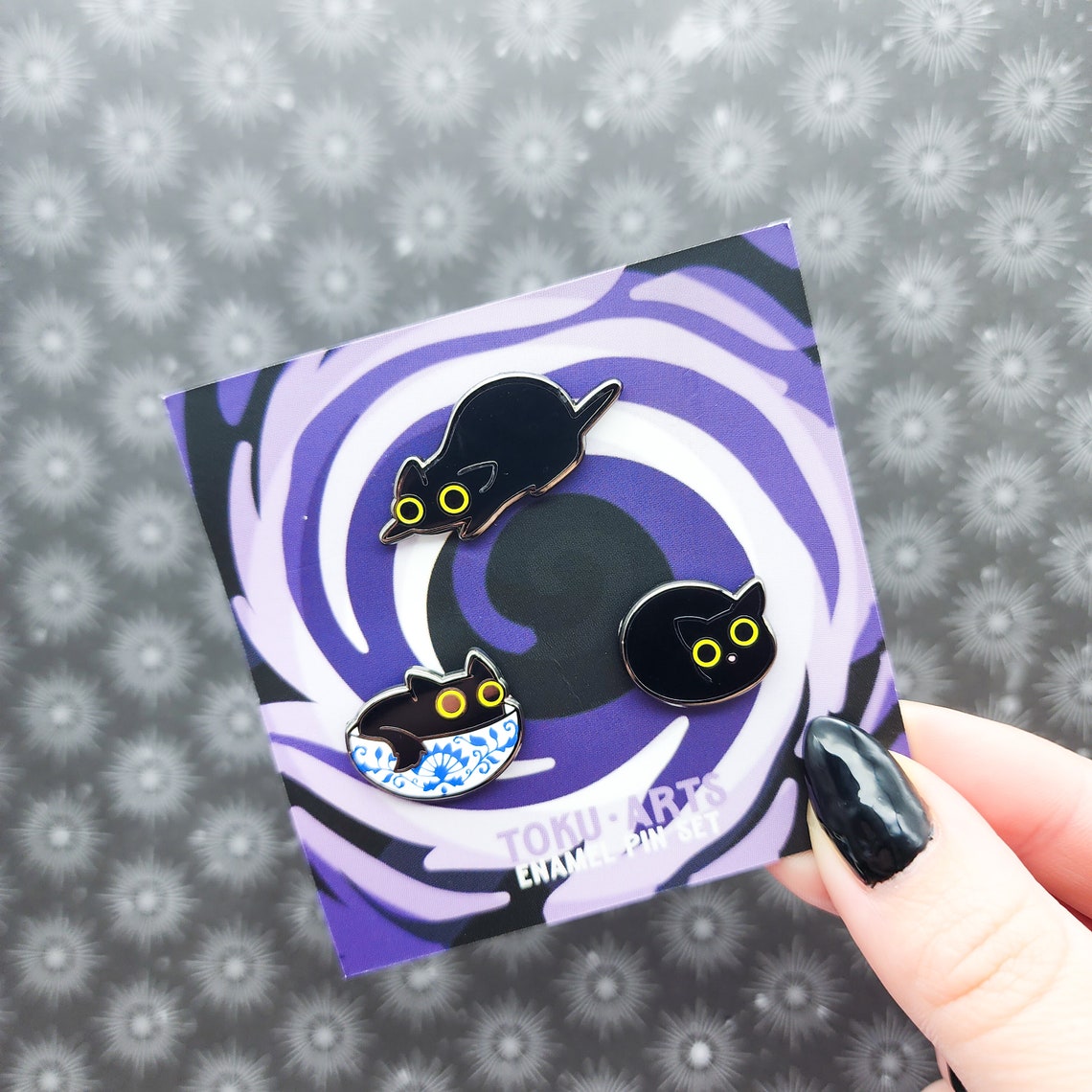 Void Cats Mini Enamel Pin Set - Etsy UK