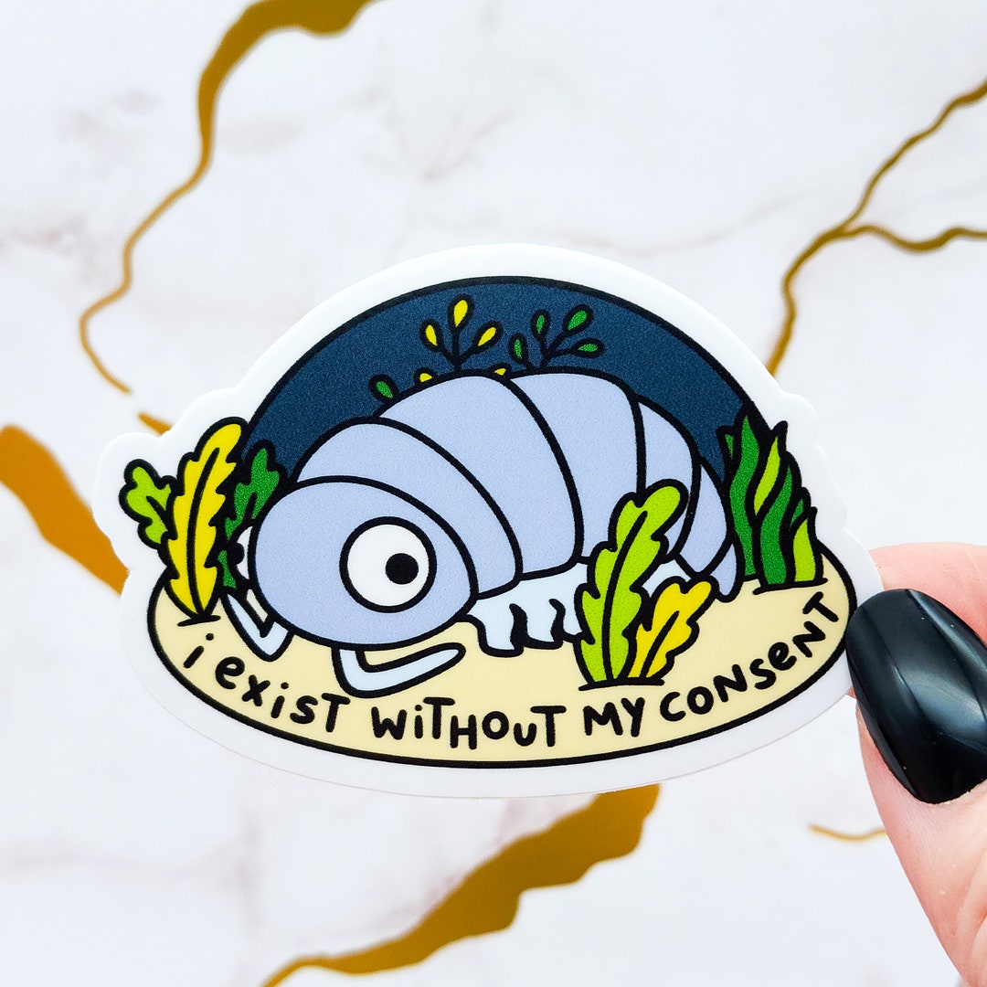 Iso-sad Giant Isopod Vinyl Sticker - Etsy