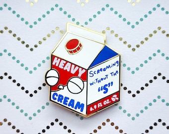 Whipping Cream Soft Enamel Pin - Etsy