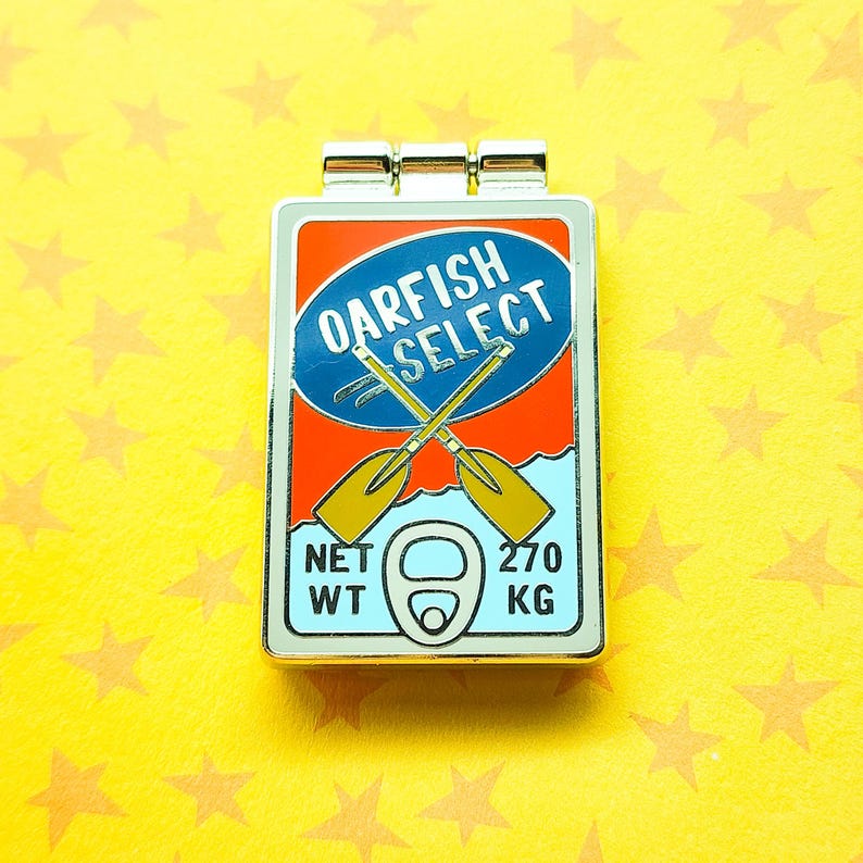 Oarfish Tinned Fish Enamel Pin - Etsy