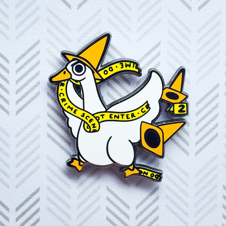 Crime Goose Enamel Pin - Etsy
