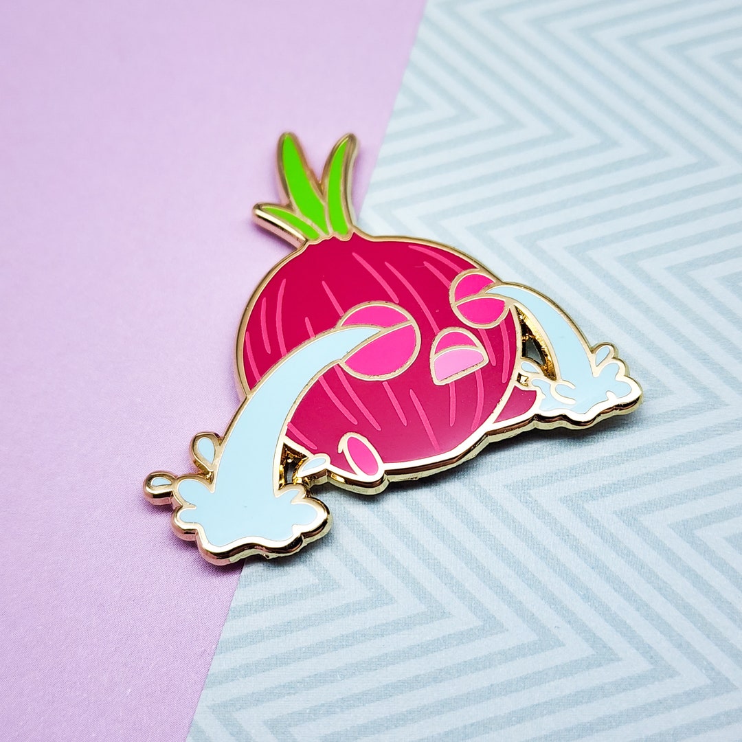 Sad Onion Enamel Pin - Etsy